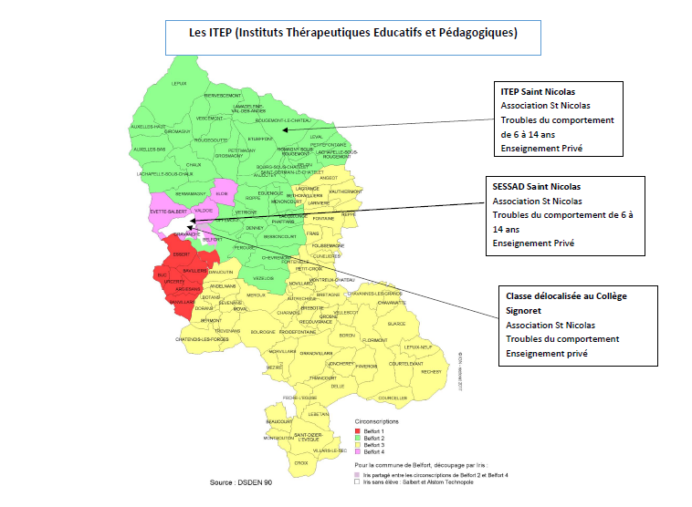 ESMS-Carte des ESMS | Circonscription ASH