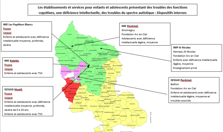 ESMS-Carte des ESMS | Circonscription ASH