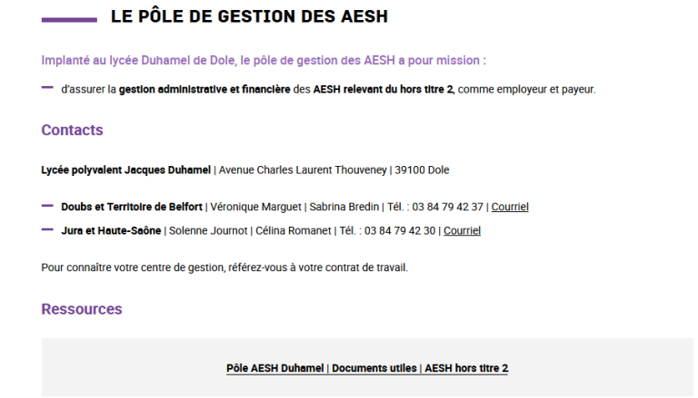 AESH : Infos Pratiques | Circonscription ASH