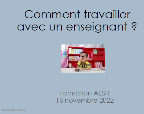FORMATION-AESH-Ressources AESH | Circonscription ASH